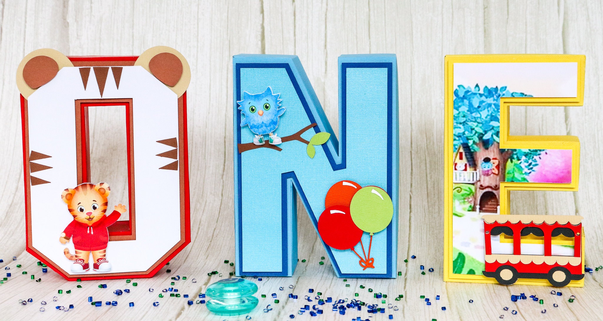 Daniel Tiger 3D Letters Daniel Tiger Birthday Daniel Tiger - Etsy UK