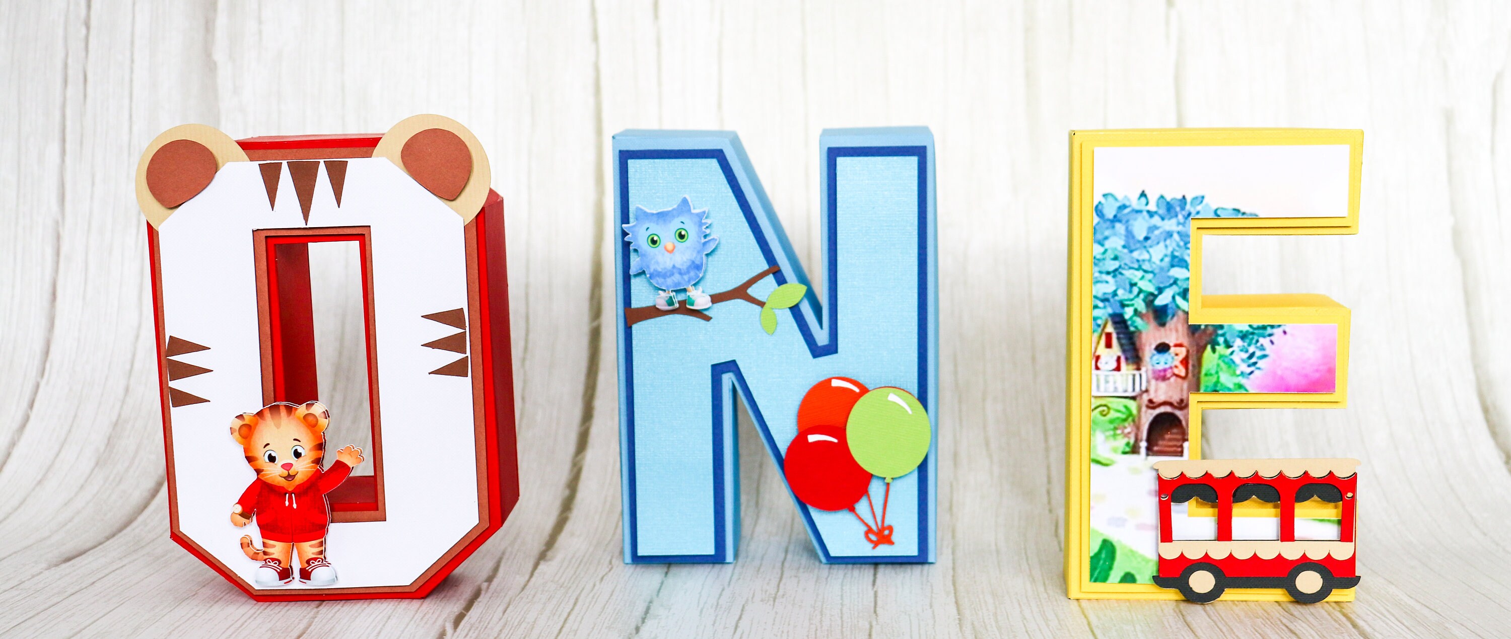 Daniel Tiger 3D Letters Daniel Tiger Birthday Daniel Tiger - Etsy UK