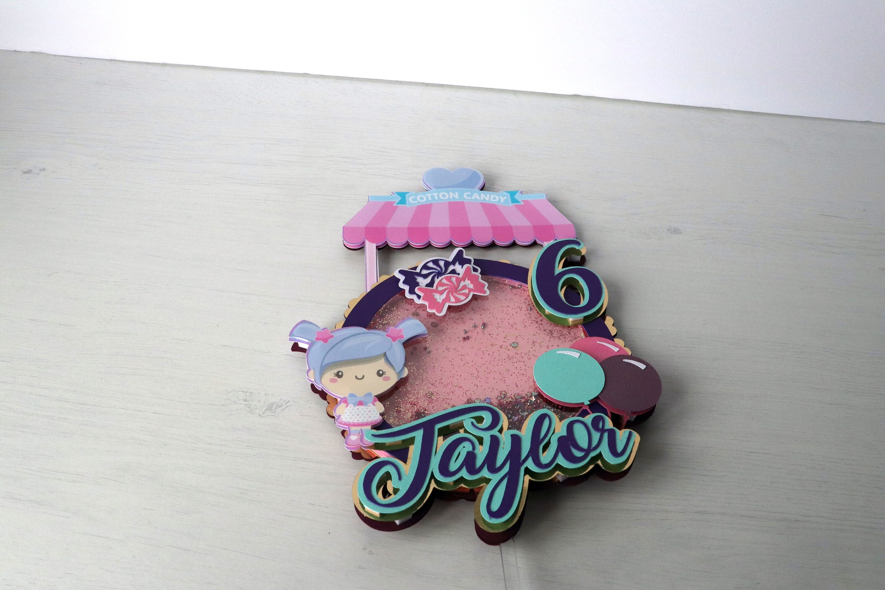 Candy Land Cake Topper Candy-land Shaker Cake Topper Candy - Etsy