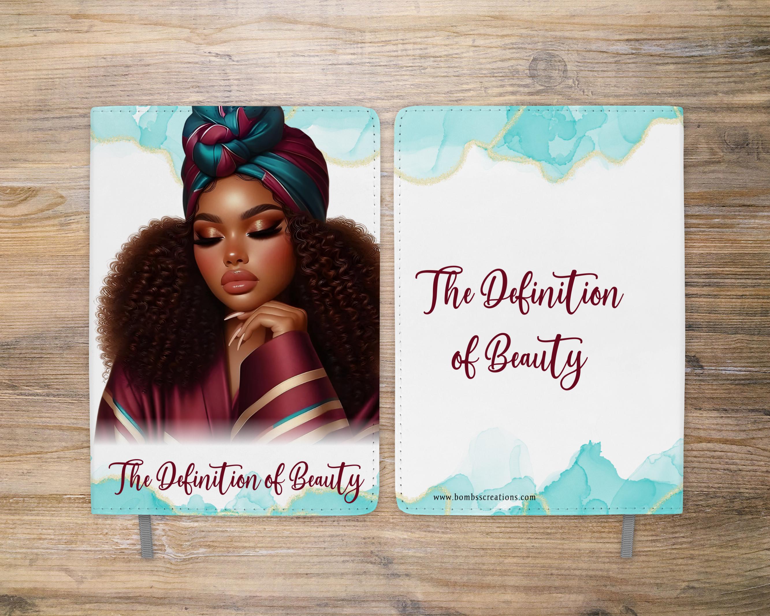 Black Women Notebook With Wine Glass, Relax & Self-care Journal for ...