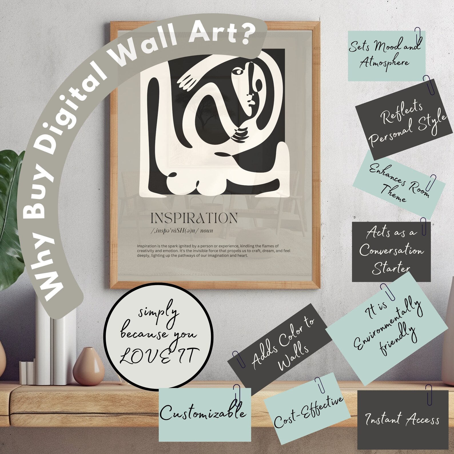 Inspirational Abstract Art Print, Definition Poster, Contemporary Wall ...