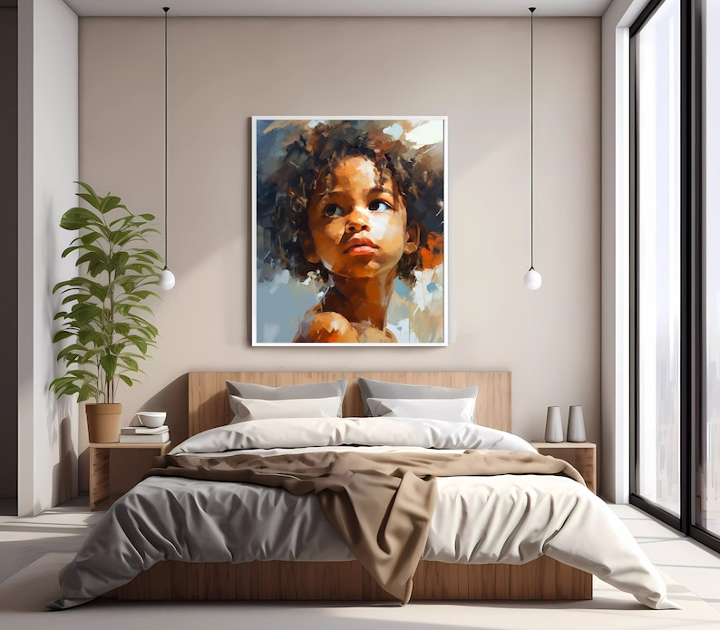 Digital Prints Downloads of African Child Portrait, African Child Art ...