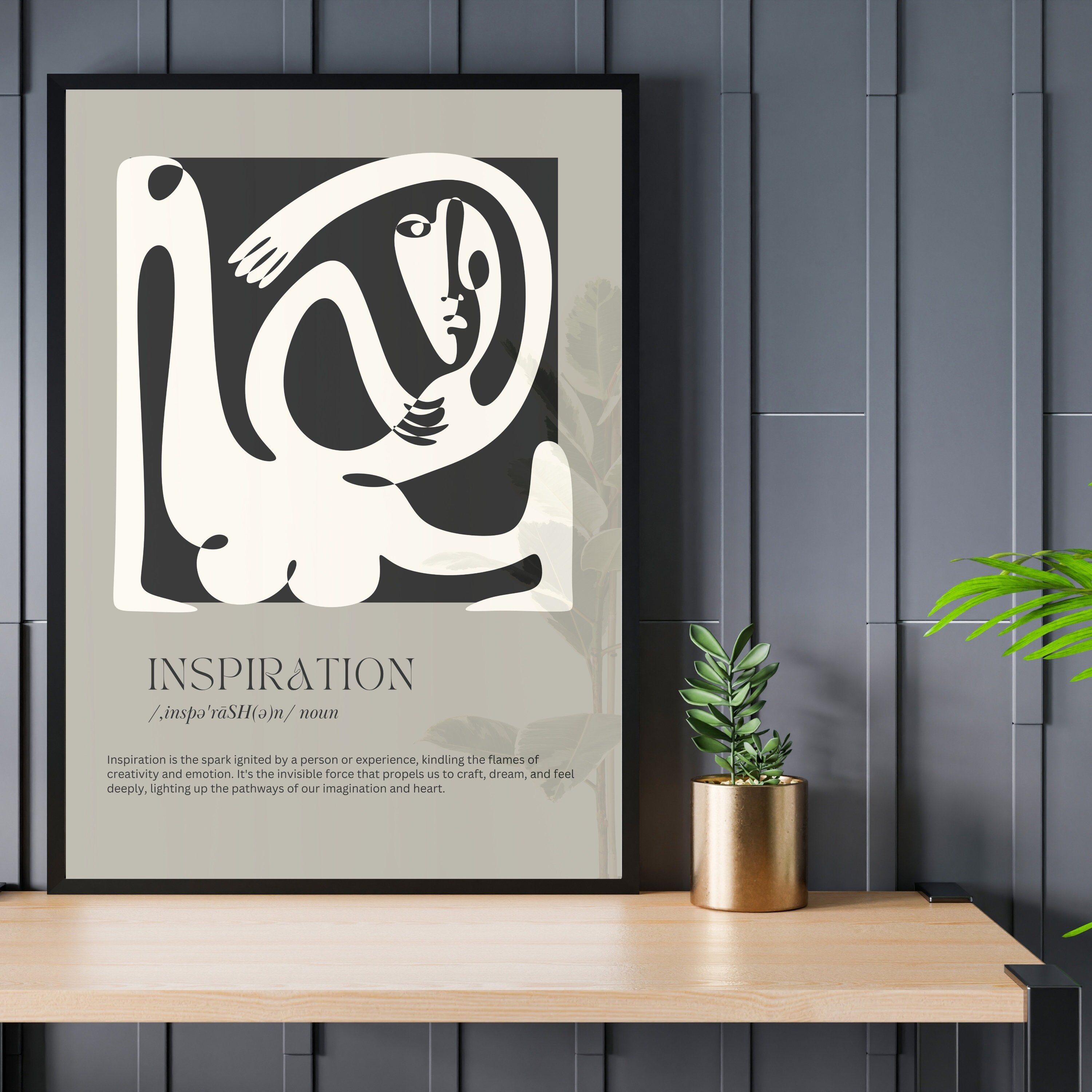Inspirational Abstract Art Print, Definition Poster, Contemporary Wall ...