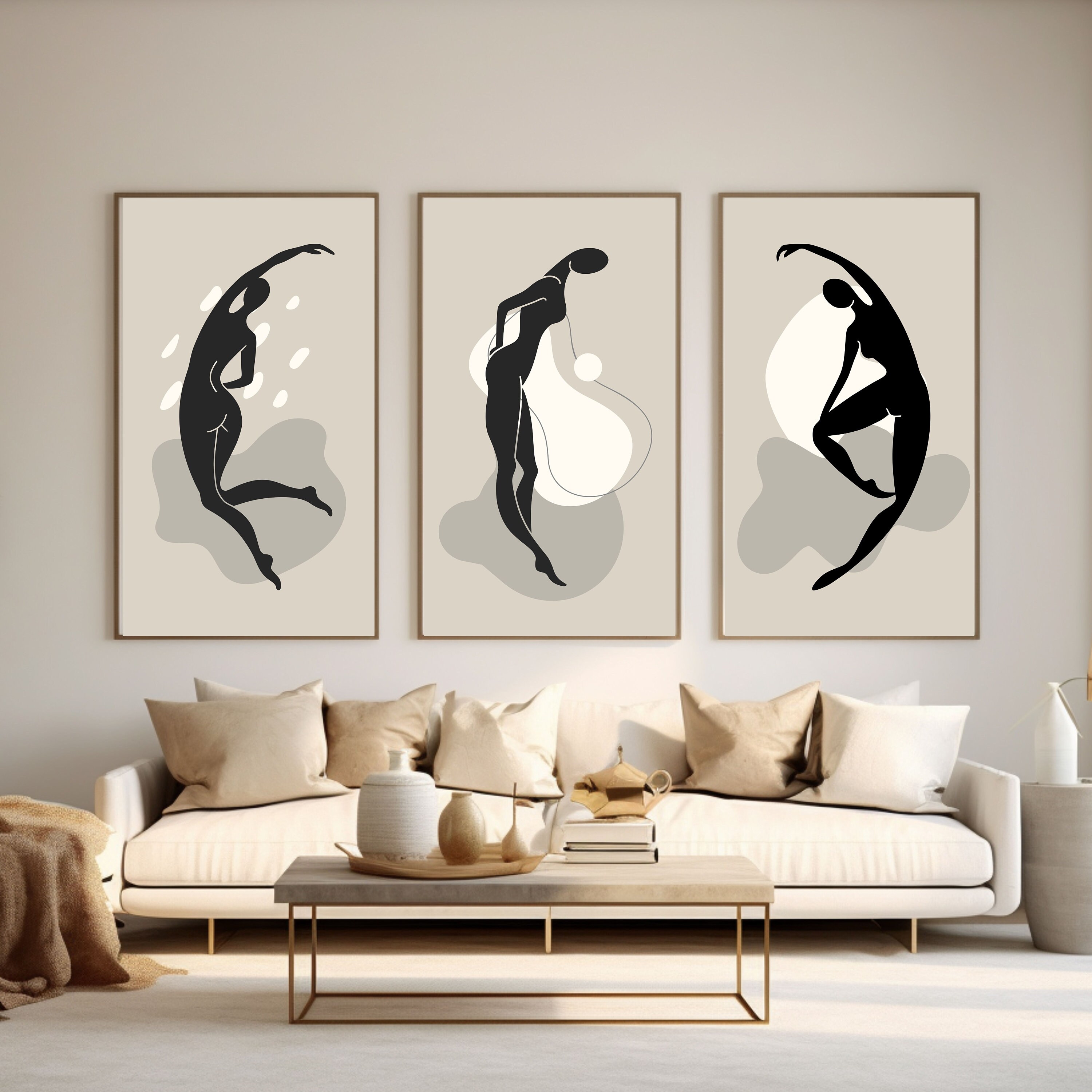 Gallery Set of 18 Female Body Wall Prints, Instant Downloadable Wall ...