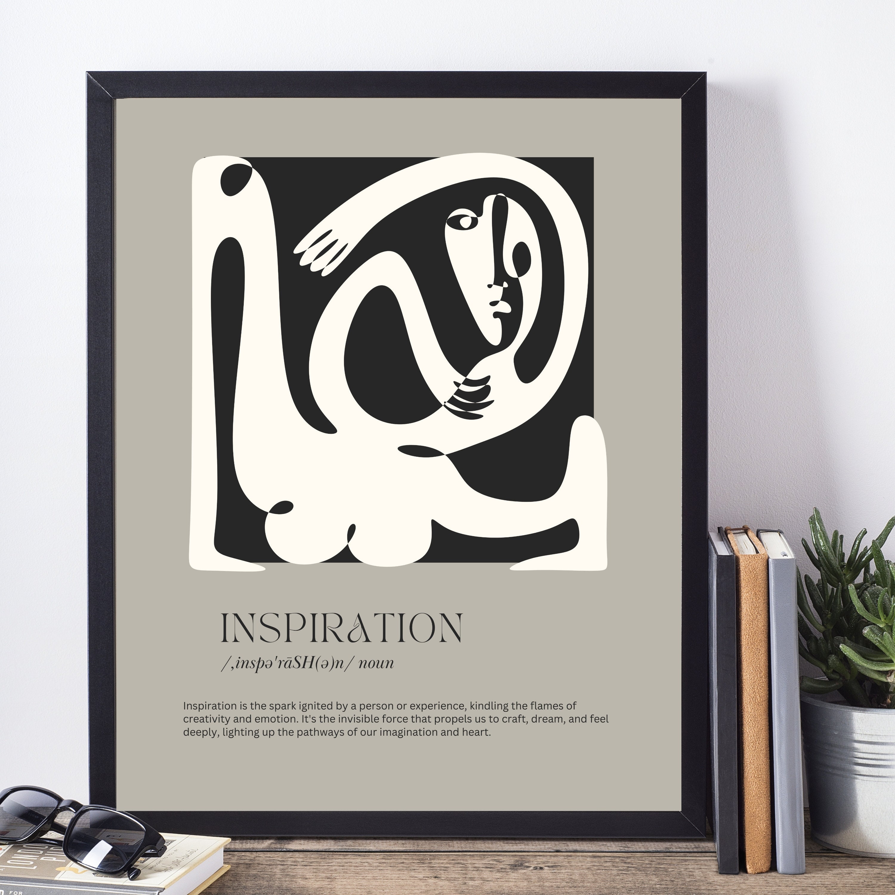 Inspirational Abstract Art Print, Definition Poster, Contemporary Wall ...