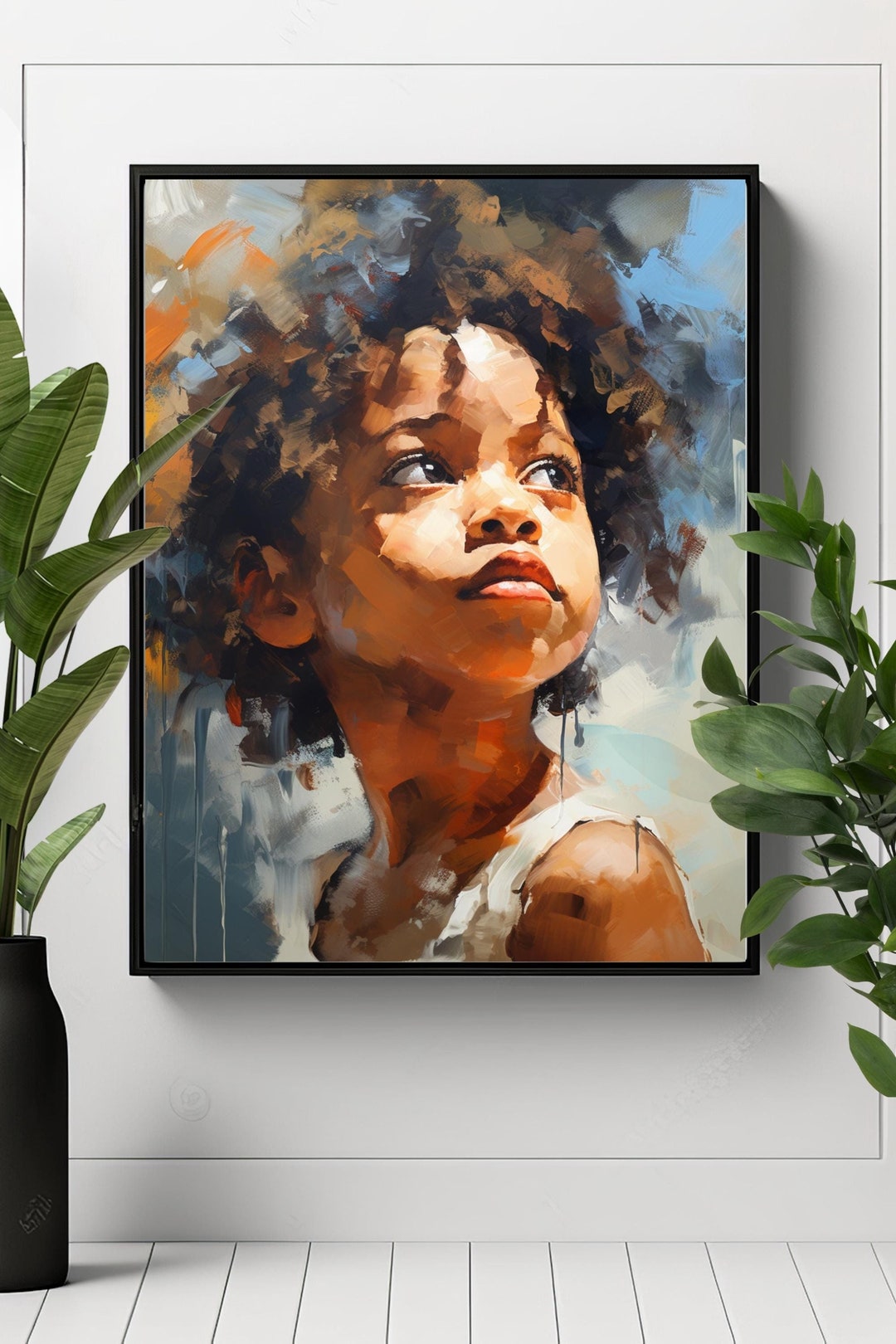African Child Wall Art, Portrait of an African Child, African Print ...