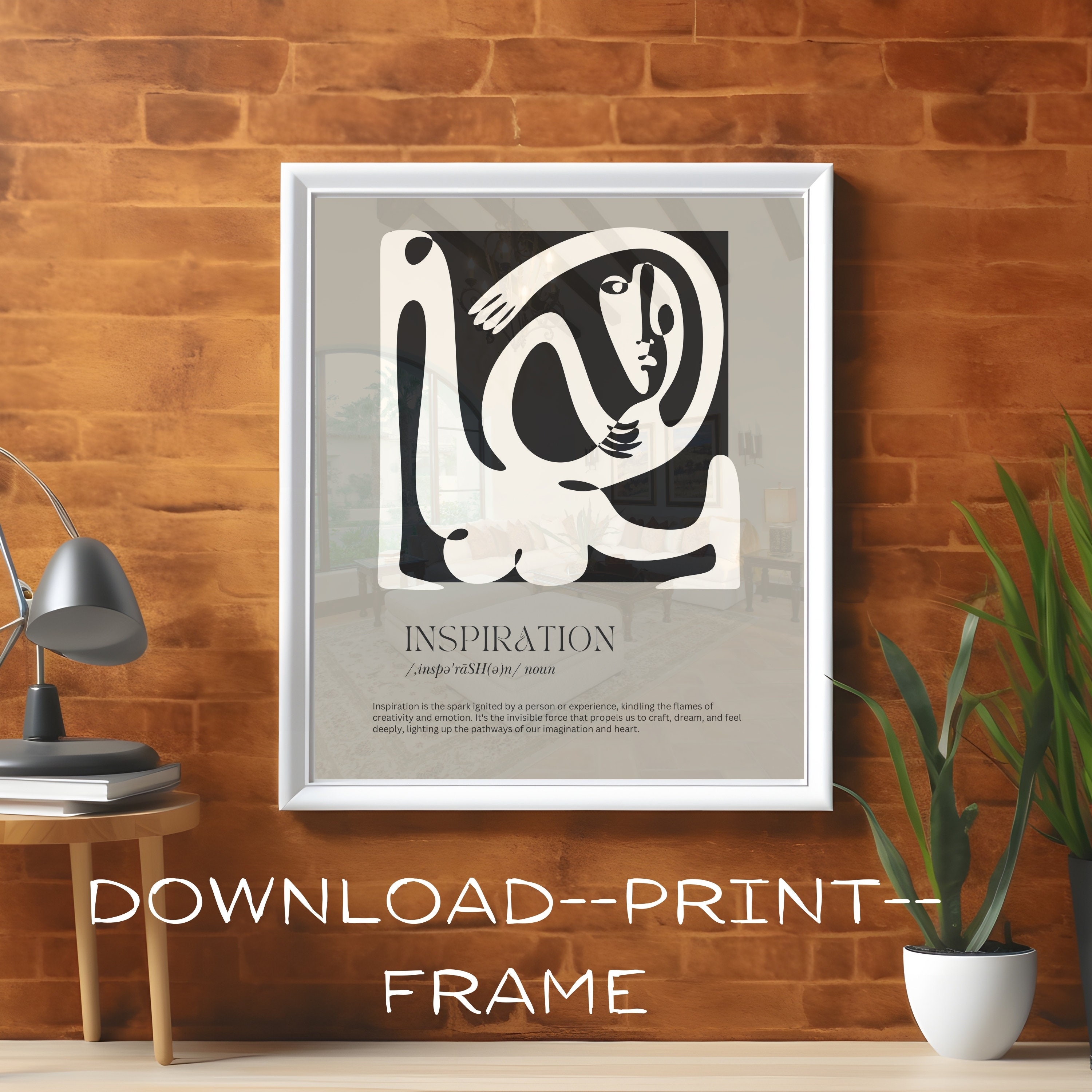 Inspirational Abstract Art Print, Definition Poster, Contemporary Wall ...