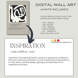 Inspirational Abstract Art Print, Definition Poster, Contemporary Wall ...