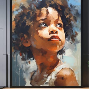 African Child Wall Art, Portrait of an African Child, African Print ...