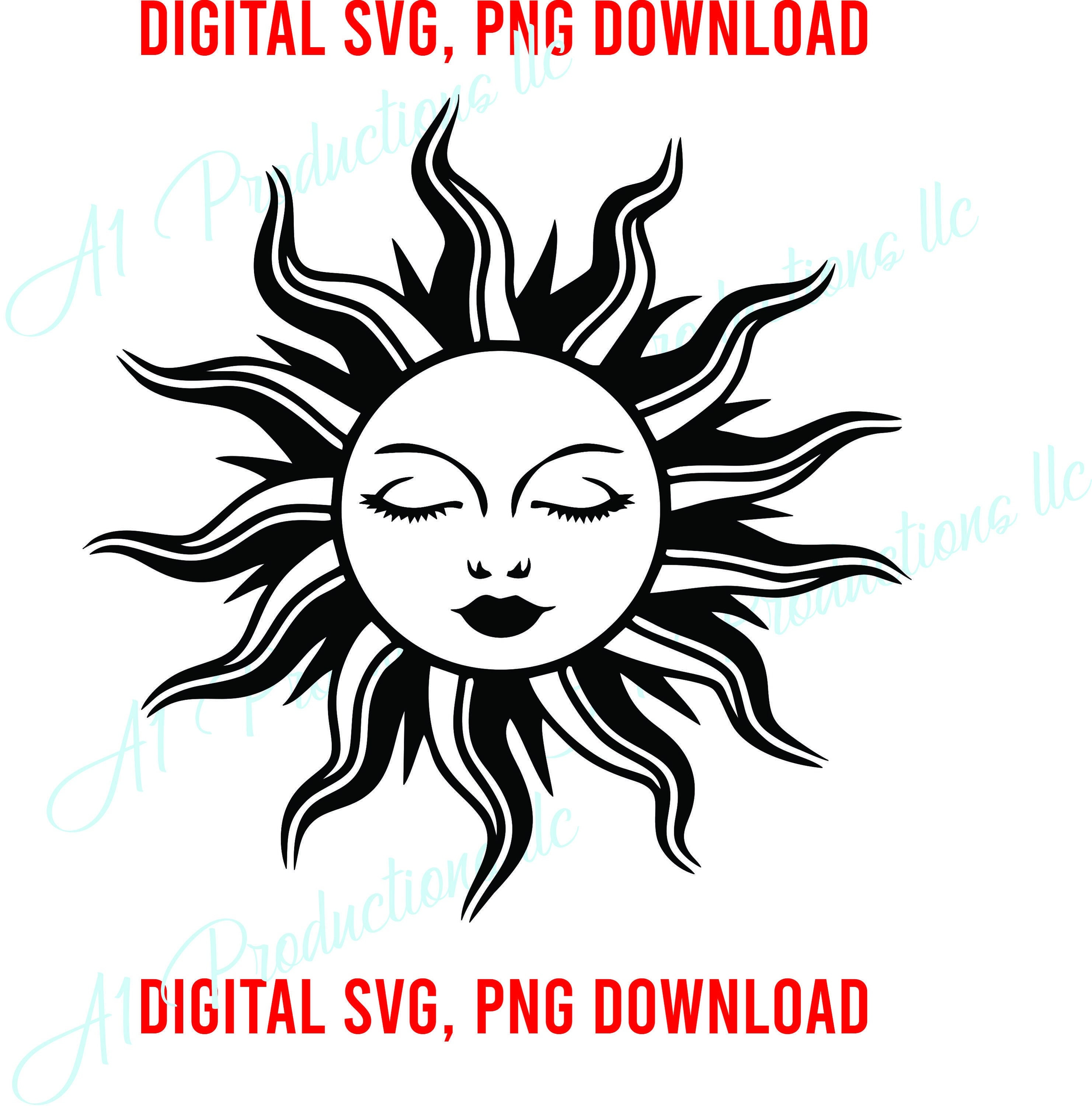 Sun SVG, Sun Clipart, Sun Cut File, Sun Svg for Cricut, Sun Cricut, Sun ...