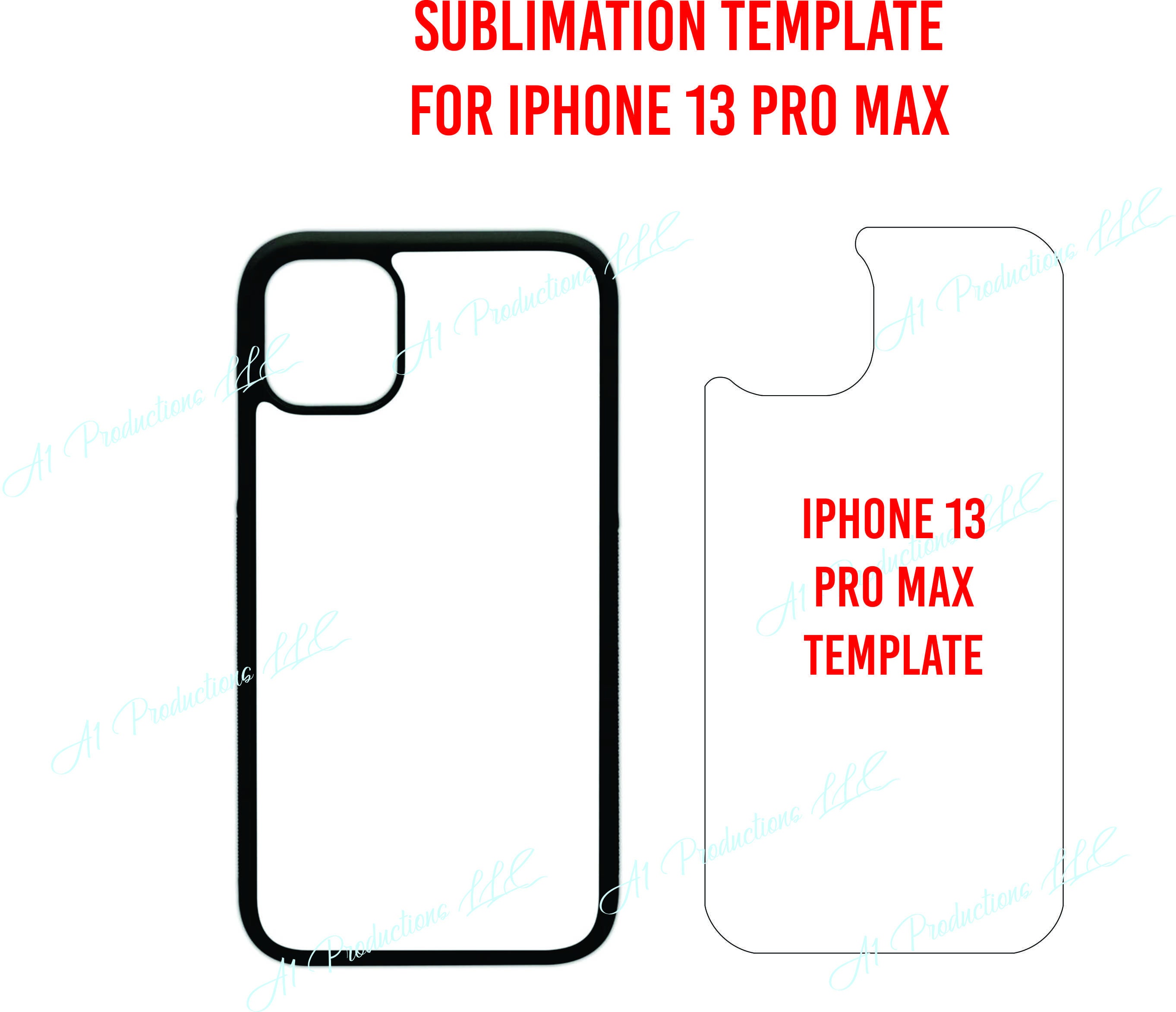 Plantilla De Funda Para IPhone 13 Pro Max Plantilla De Funda Etsy Espa a