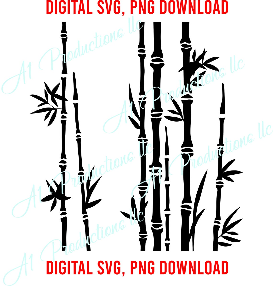 Bamboo SVG PNG- Bamboo Vector, Bamboo PNG, Bamboo Cut File, Bamboo ...