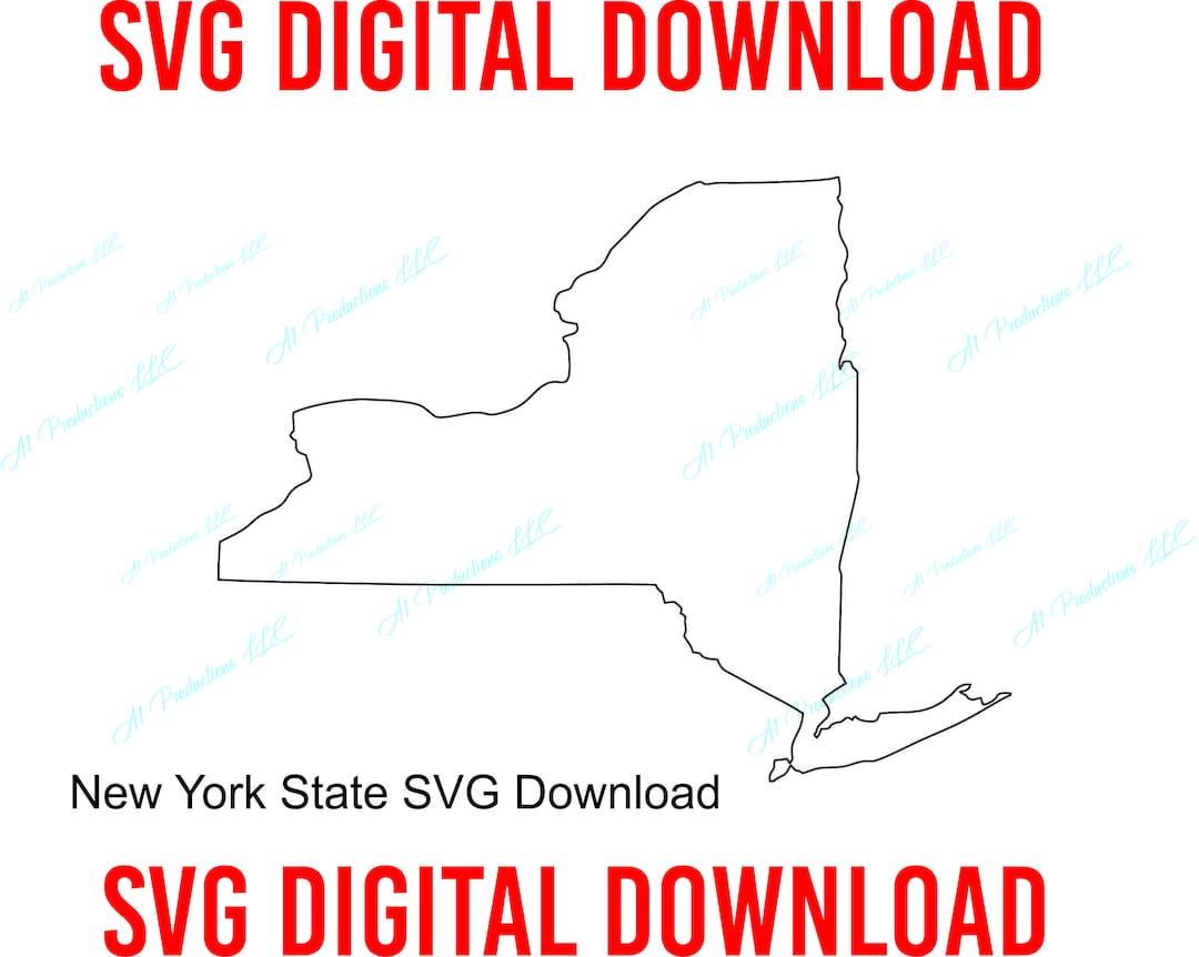 New York State SVG - Digital Download - New York SVG - Please Read ...