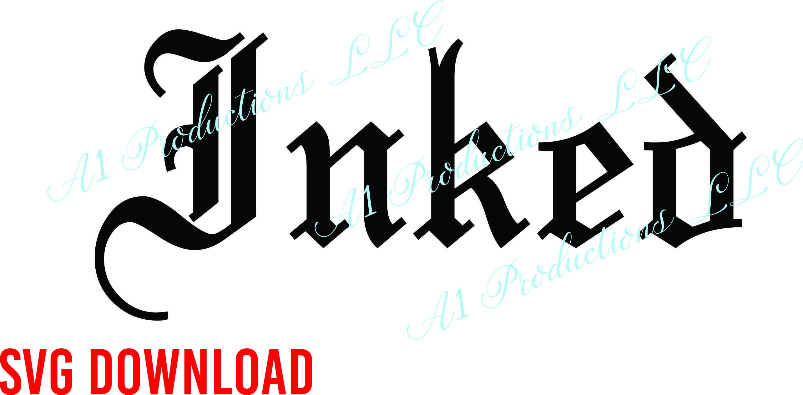 Inked SVG Download Please Read Description. - Etsy