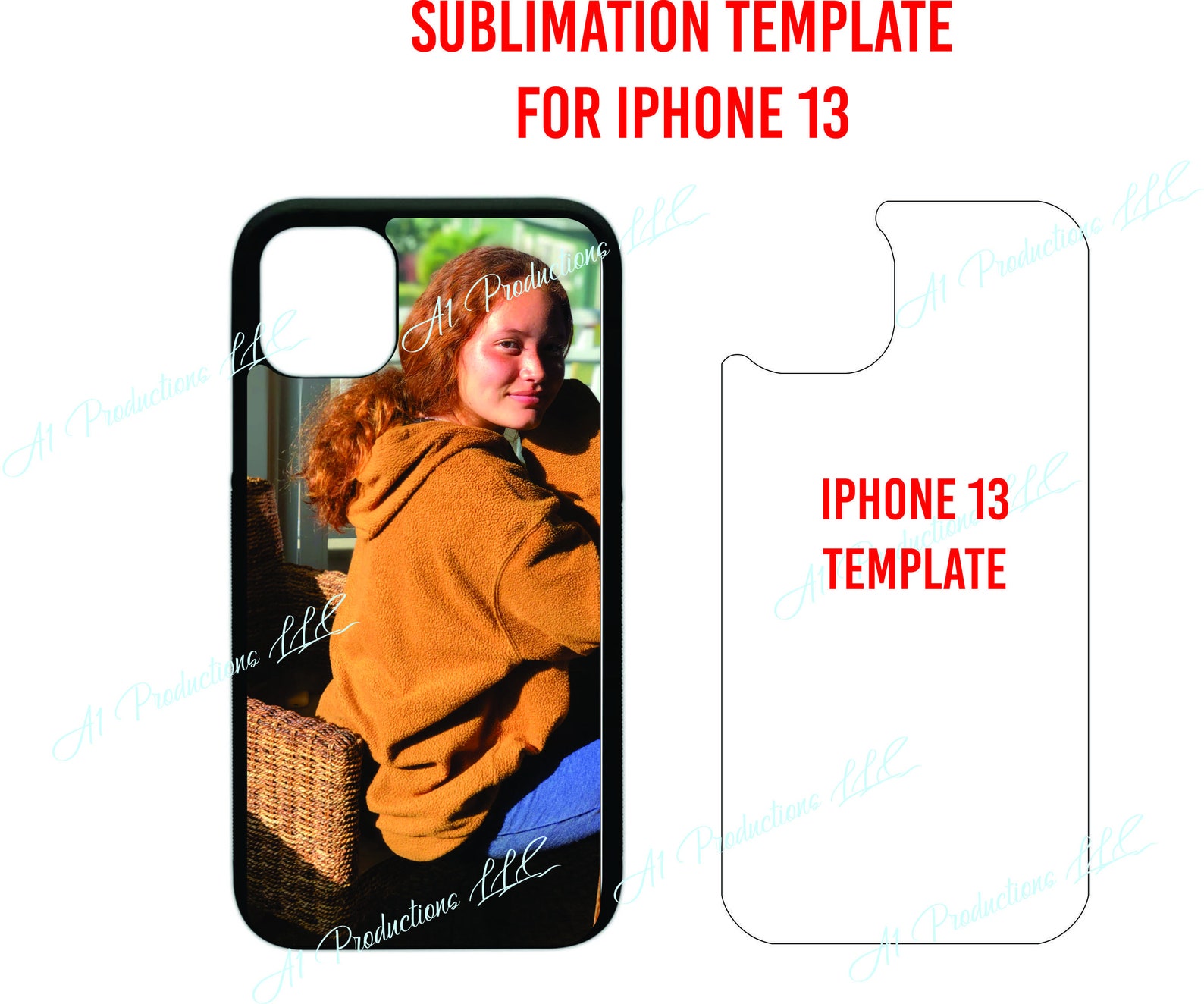 IPhone Case 13 Template, Phone Case Template for Sublimation Printing - Etsy