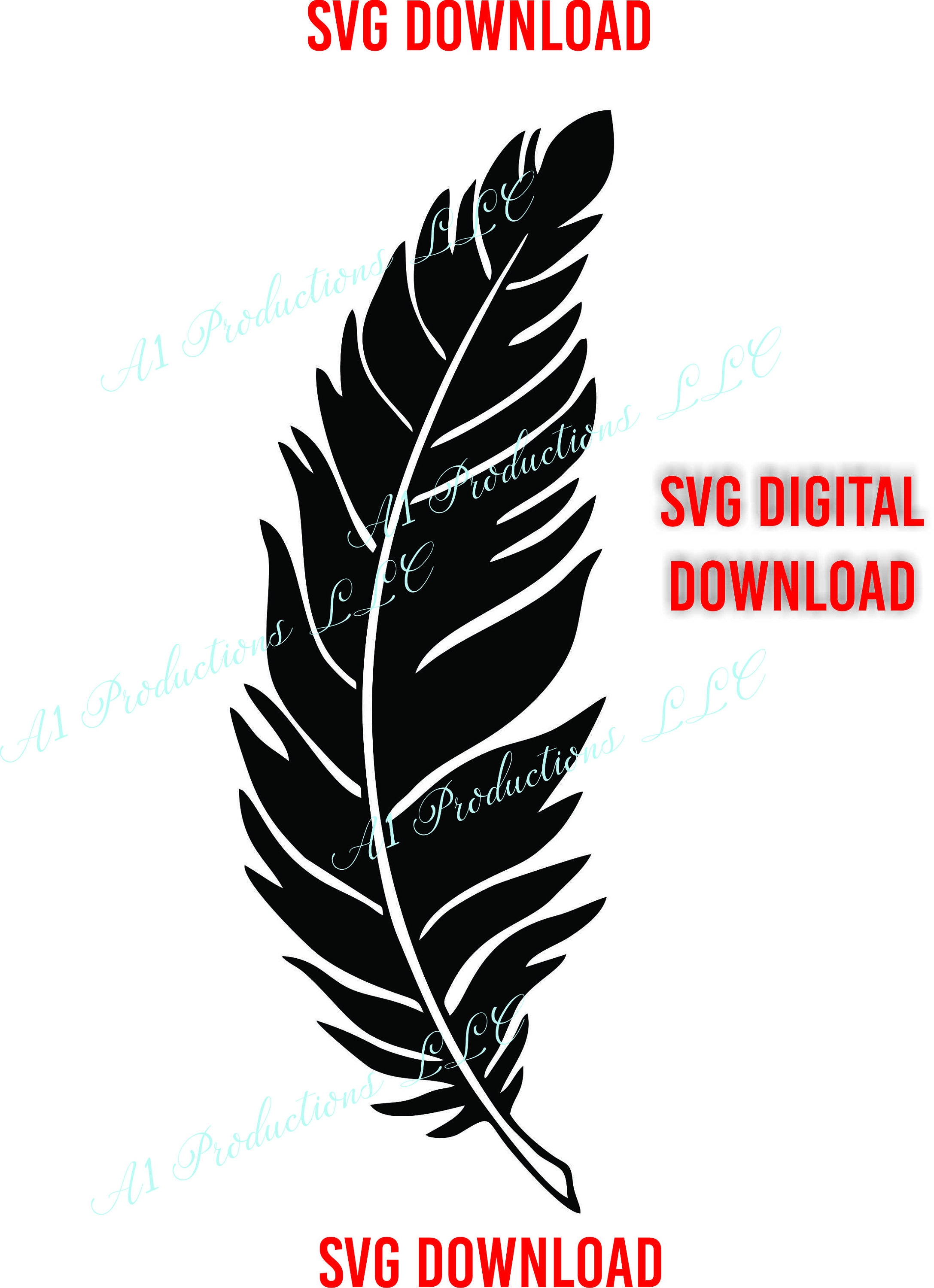 Feather SVG Digital Download - Feather SVG - Please Read Description ...
