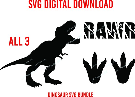 T-rex Dinosaur SVG Bundle Please Read Description. | Etsy