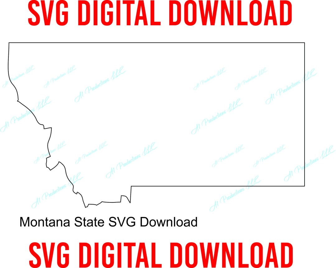 Montana State SVG - Digital Download - Montana SVG - Please Read ...