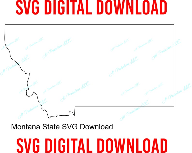 Montana State SVG - Digital Download - Montana SVG - Please Read ...