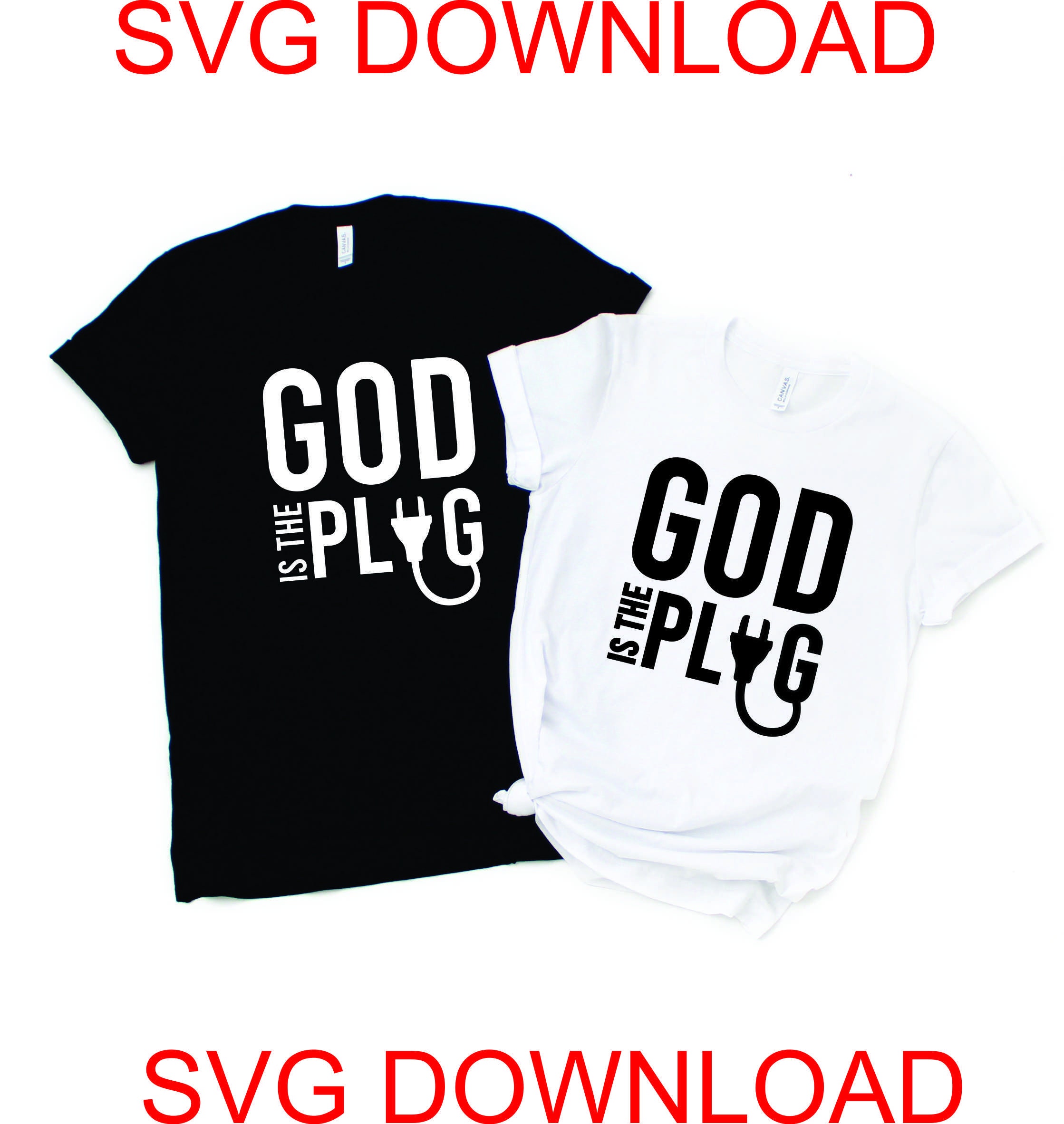 God is the Plug SVG. Please Read Description. - Etsy
