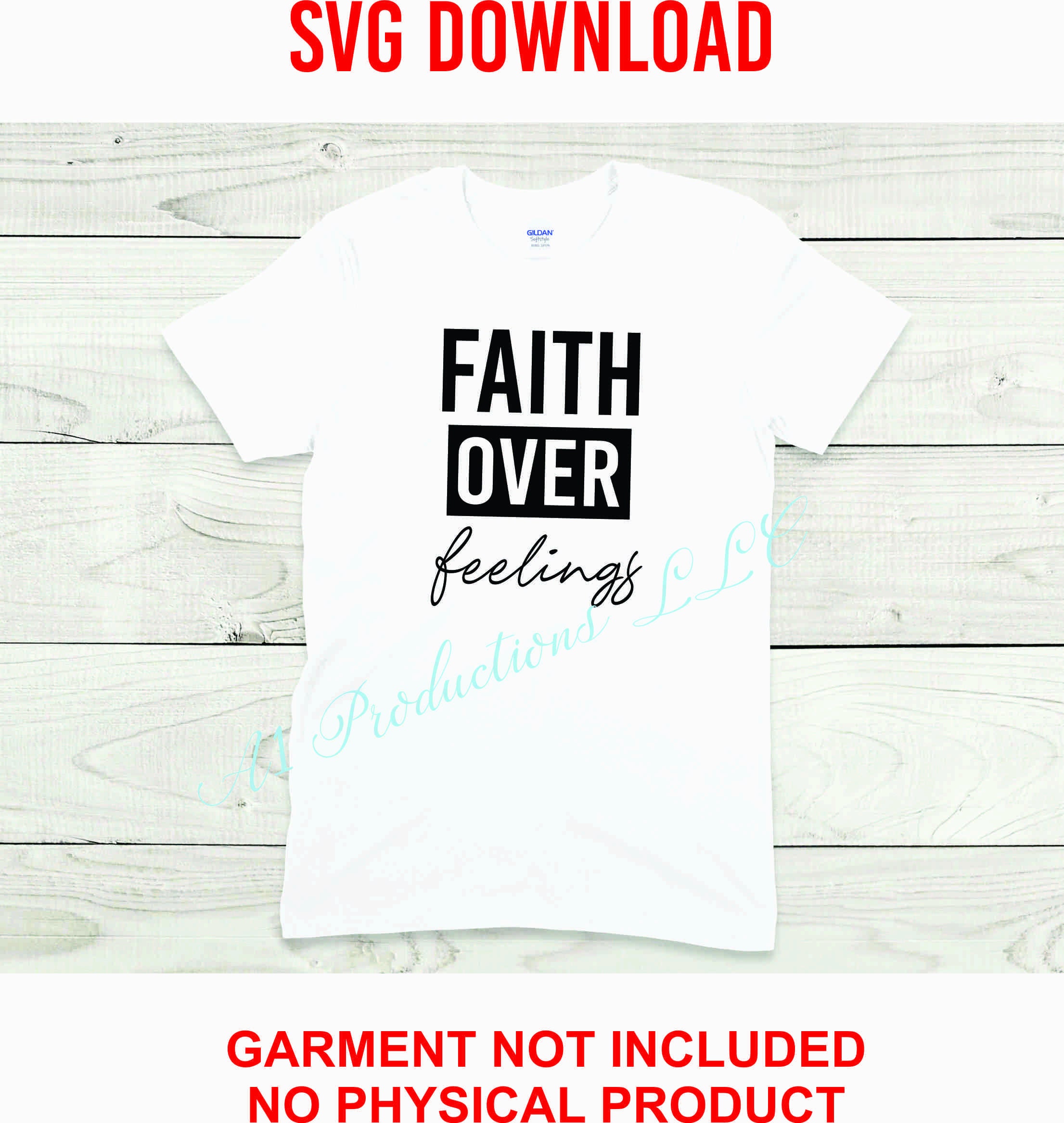 Faith Over Feelings SVG - of Faith SVG Digital Download - Faith Over ...
