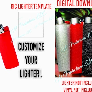 Bic Lighter Template - Lighter Template - as Seen on Youtube - Digital ...