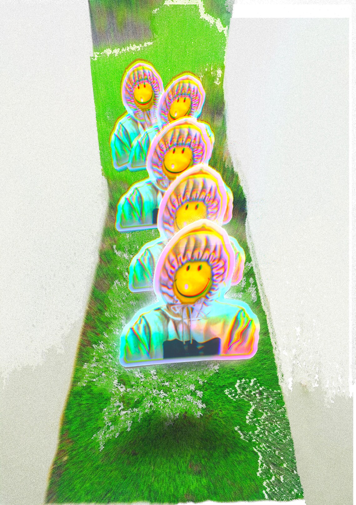 Happy Ballon Holographic Sticker | Etsy