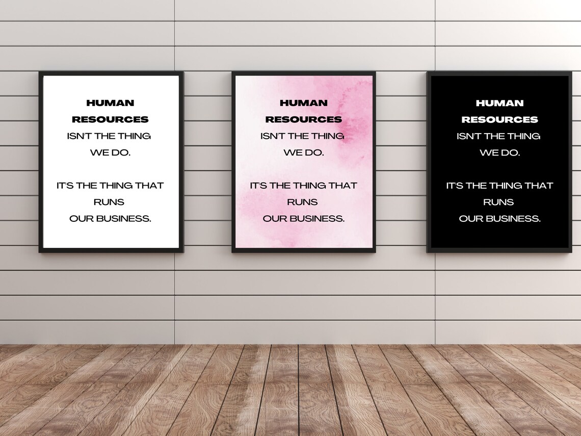 HR printable wall art Human resources print HR poster | Etsy