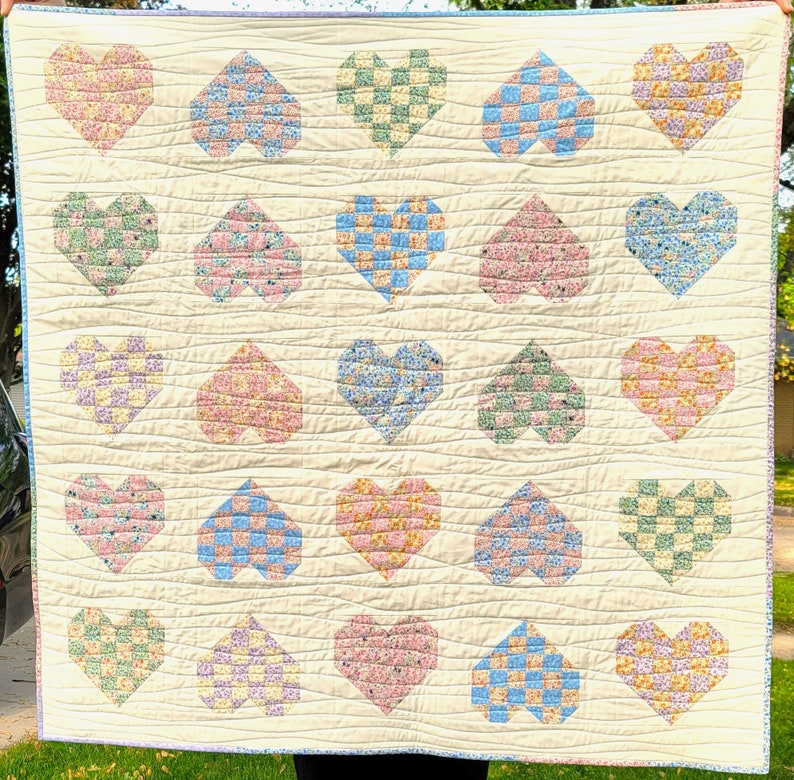 Love Check Quilt Pattern - PDF Download - Etsy