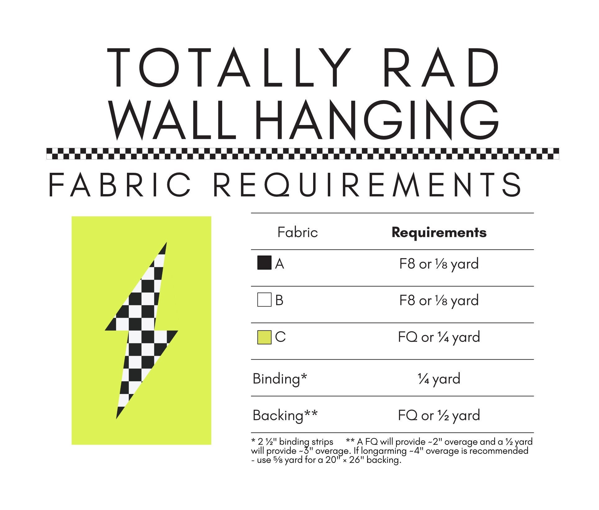 Totally Rad Wall Quilt Pattern - PDF Download - Etsy