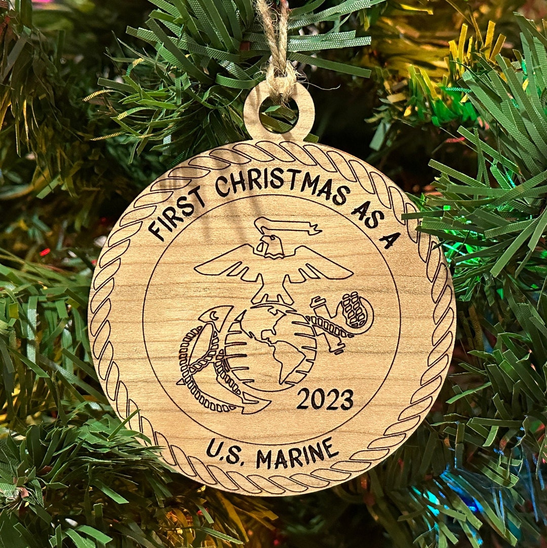 First Christmas as a U.S. Marine Ornament - Etsy
