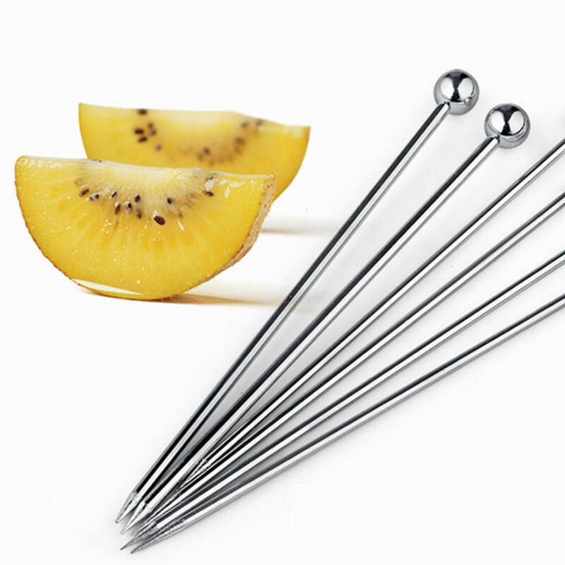 Stainless Steel Cocktail Sticks Fruit Picks Party Food Drink Etsy