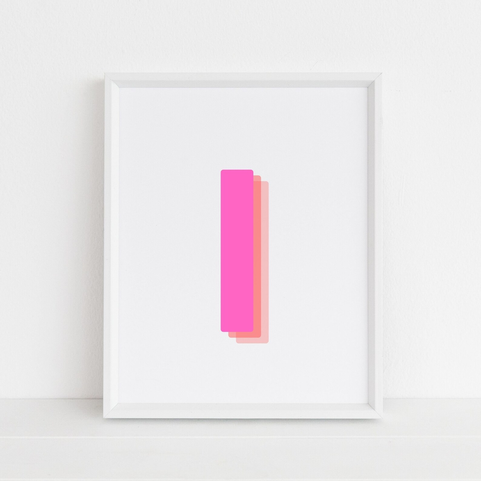 Retro 3d Letter I Print Initial Poster Monogram Letter - Etsy