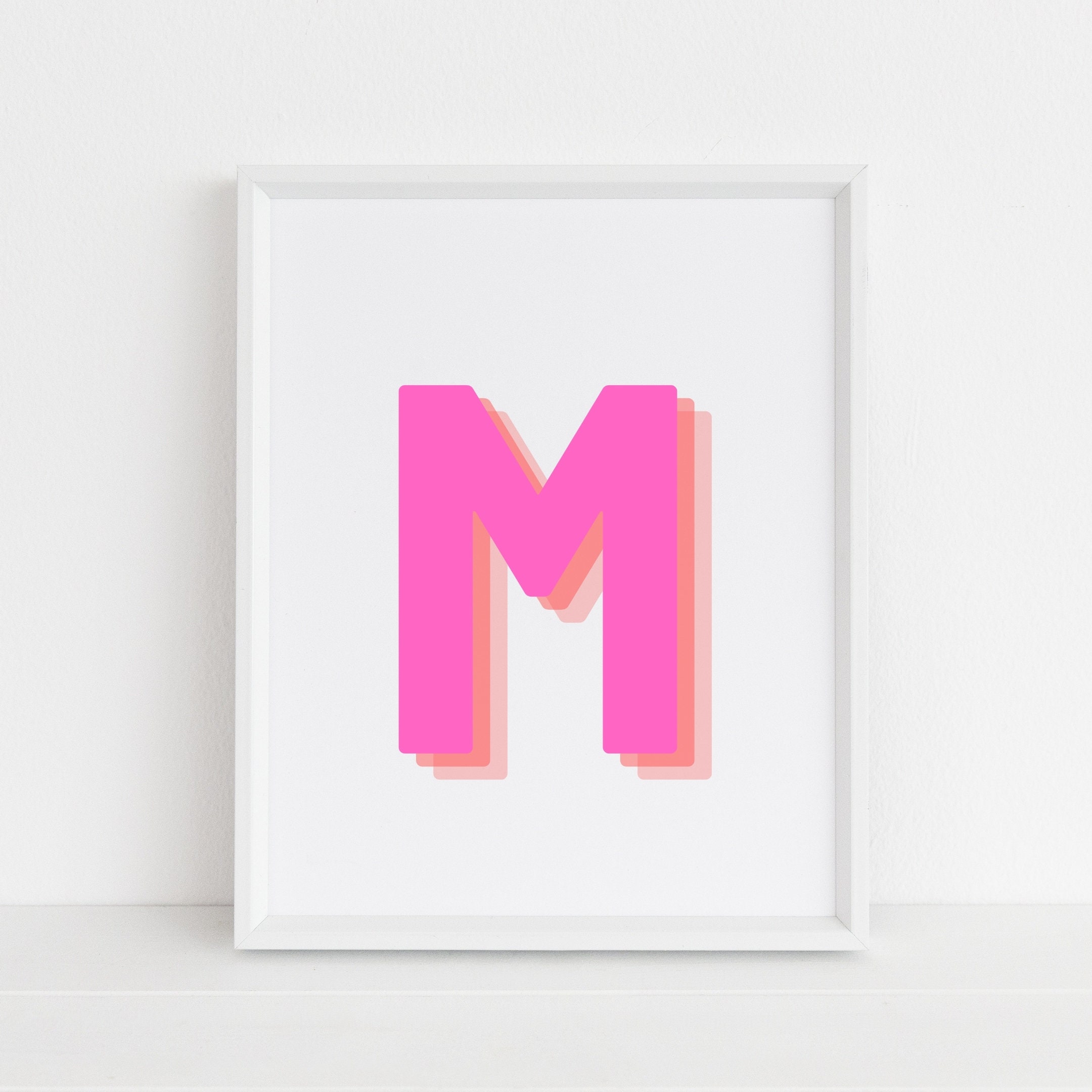 Letter M Pink