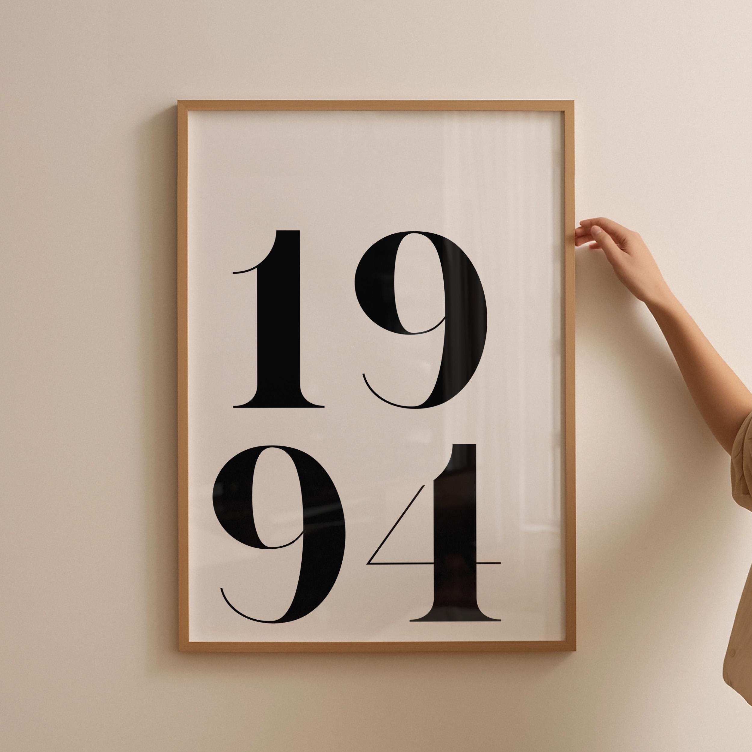 Retro Custom Birth Year Print, Custom Poster, Birthday Gift ...
