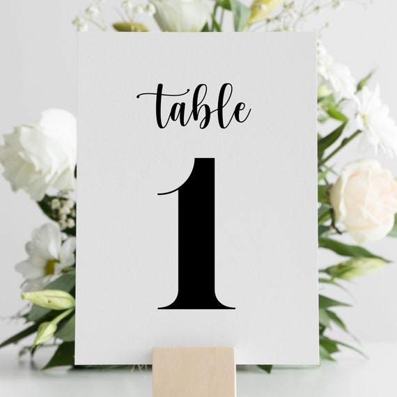 Table Numbers 1 10 Printable