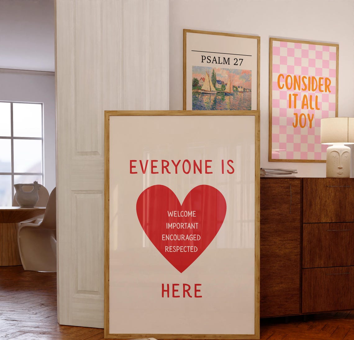 Everyone is Welcome Here, Diversity Inclusion Poster, Church Poster ...