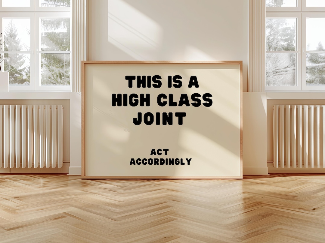 This is a High Class Joint Art Print, Preppy Apartment Art Poster ...