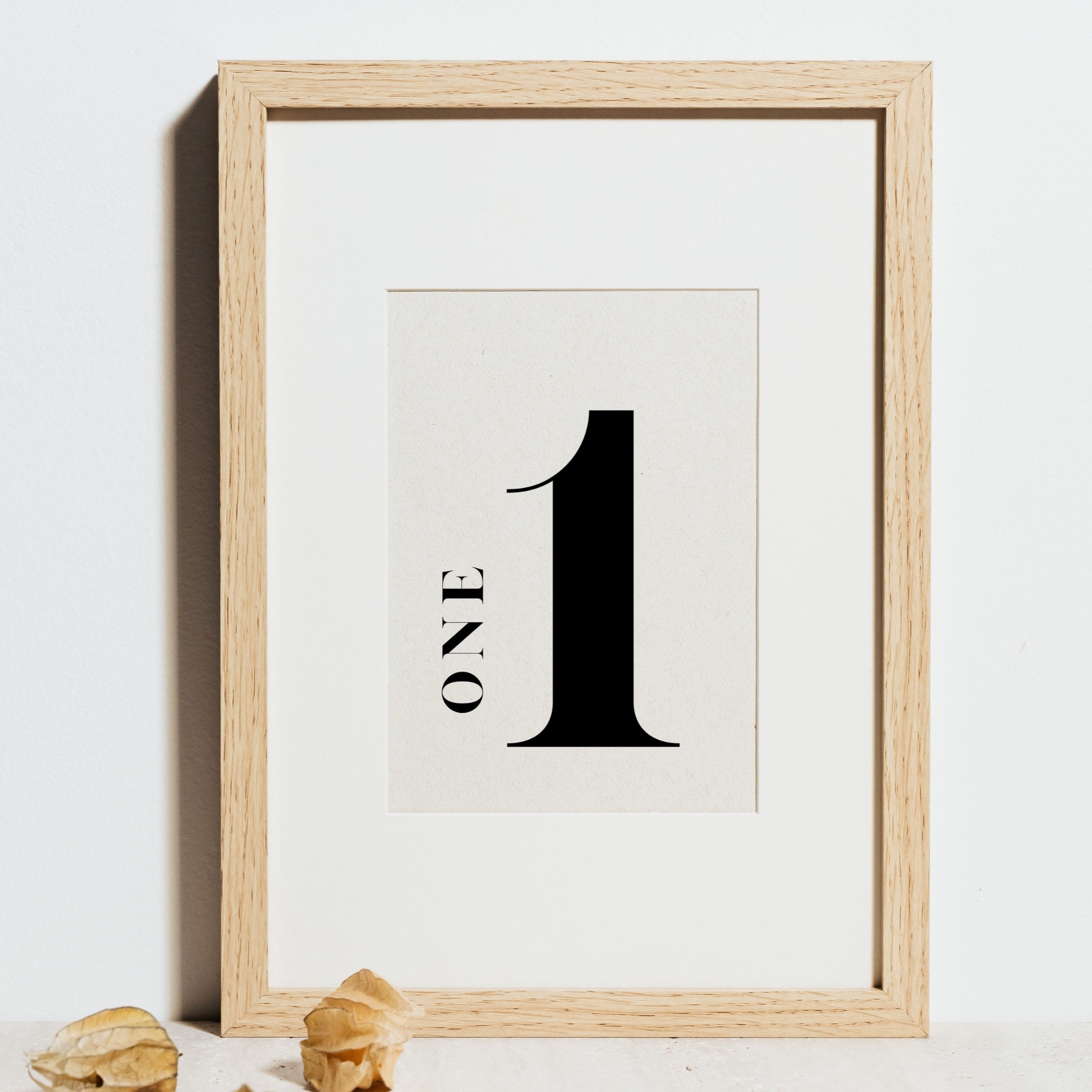 Number 1 Print, Monogram Print, Number One, Wall Art Print, Wedding ...