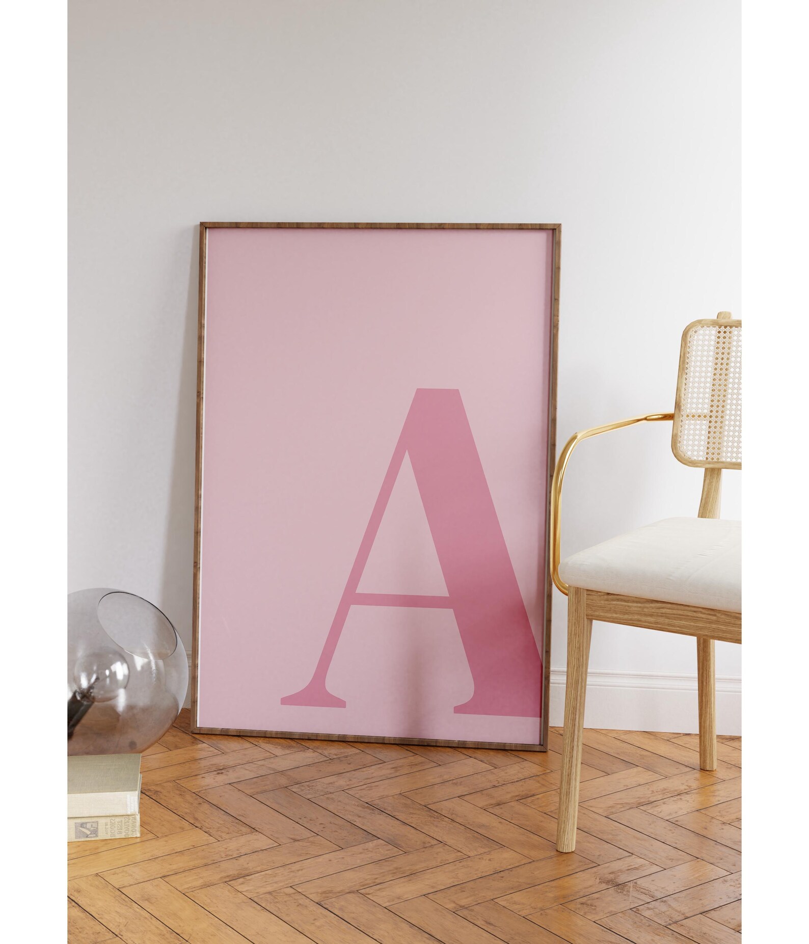 Letter A Poster, A Initial, Big Letters for Wall, Alphabet Letter Art ...