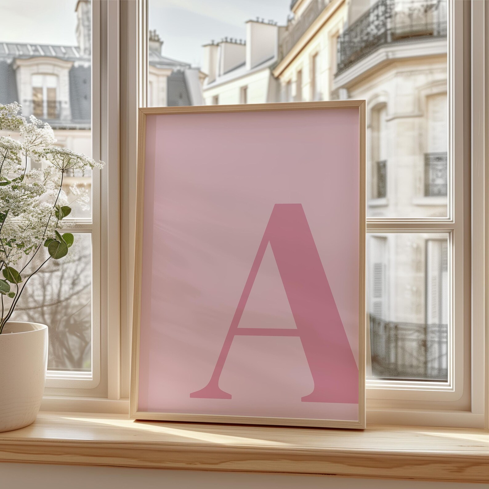 Letter A Poster, A Initial, Big Letters for Wall, Alphabet Letter Art ...