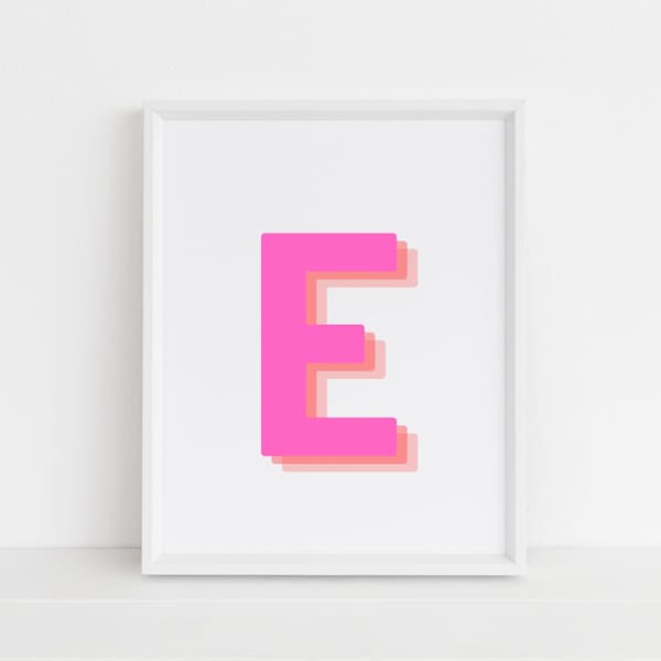 Letter E Wall Art - Etsy