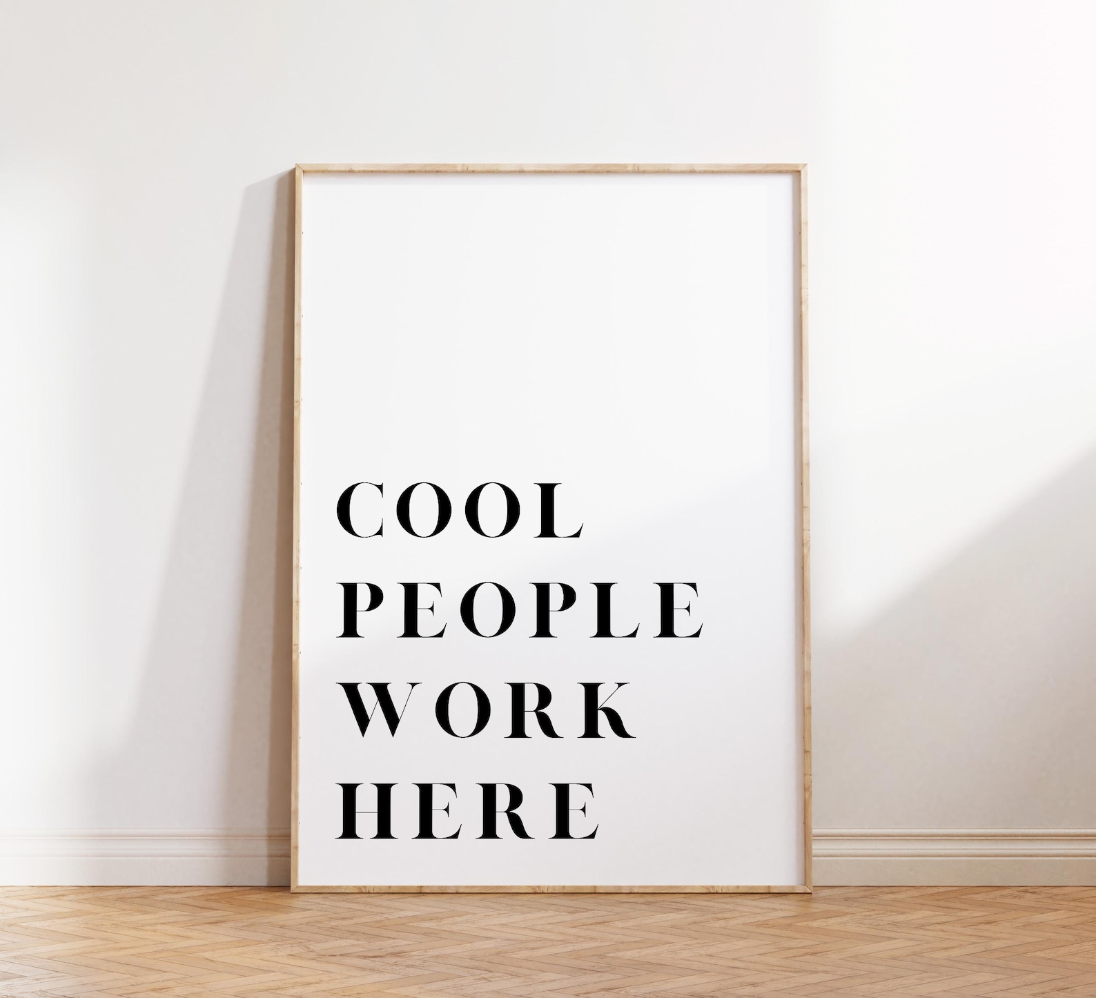 Cool People Work Here Print, Trendy Office Wall Art, Minimalist Office ...