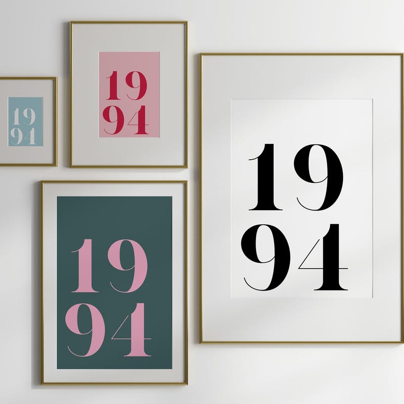 1991 Birthday Poster - Etsy