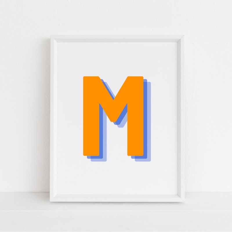 Letter M Print - Etsy