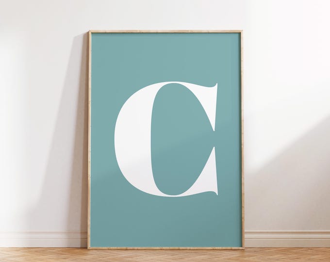 Letter Poster, Letter C Poster, Letter C Printable, Alphabet Print ...
