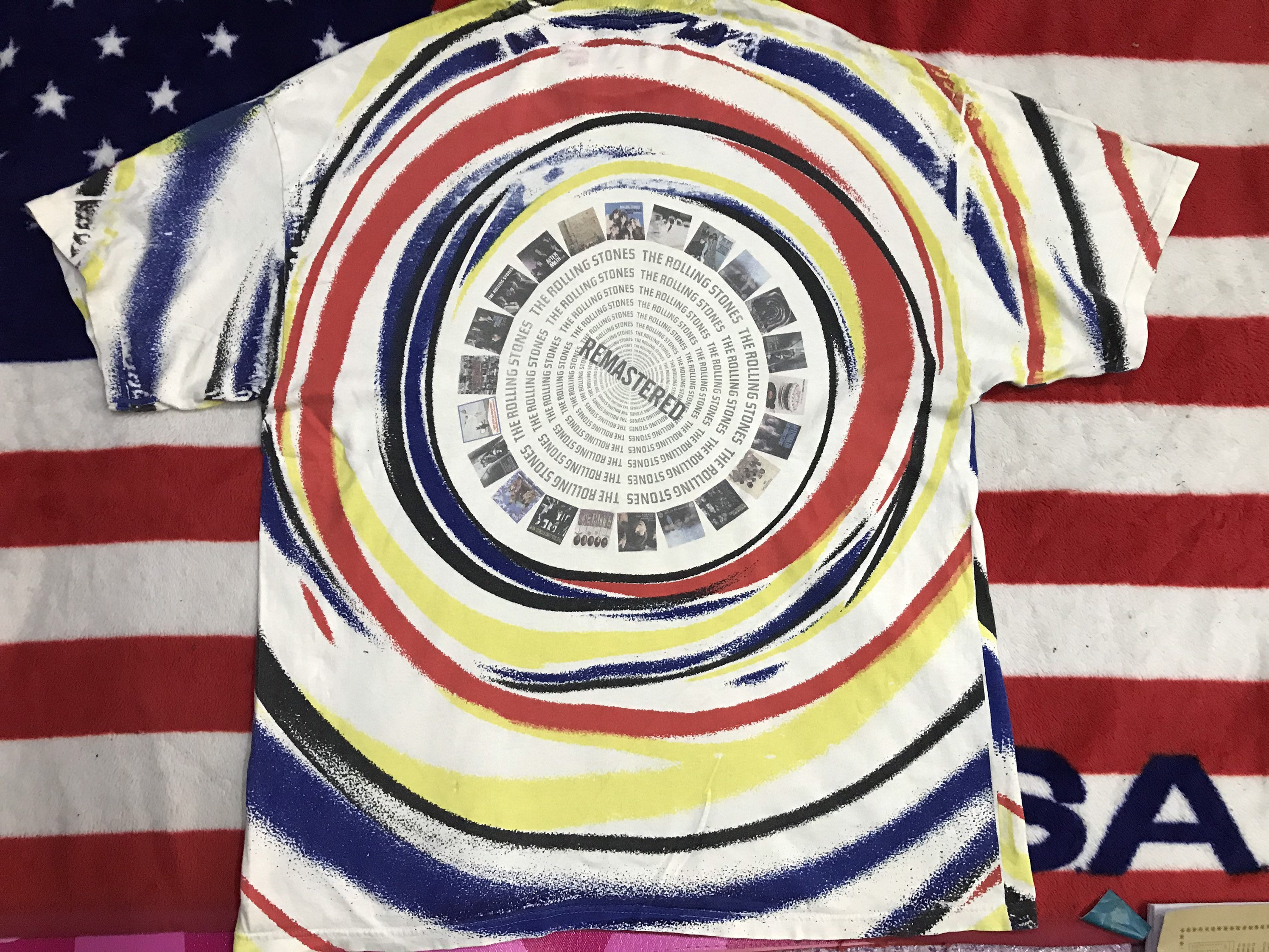 Vintage the Rolling Stones Engine Rock Band Remastered Series Xl Size T ...
