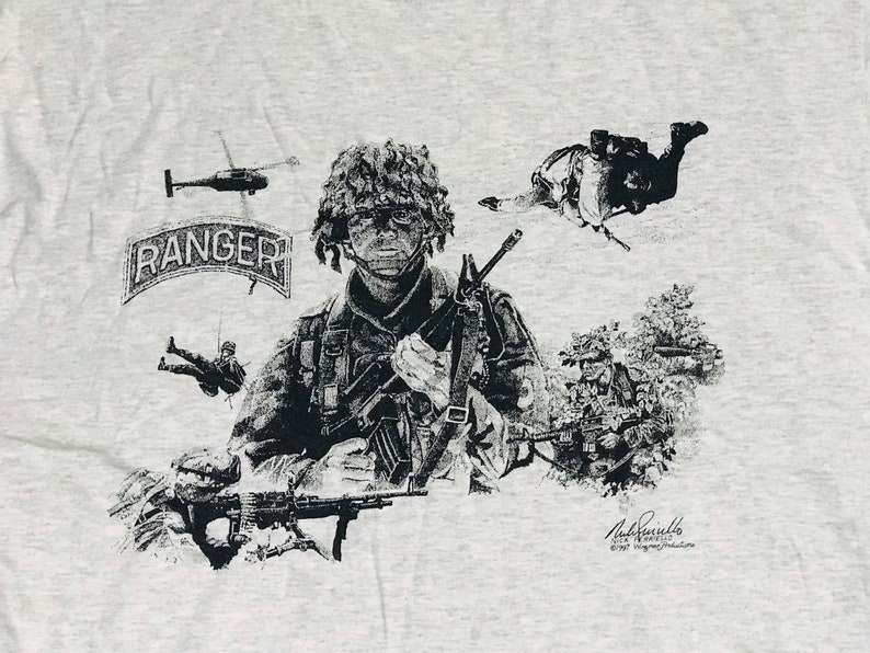 Vintage Us Army Ranger 1997 Xl Size T Shirt - Etsy