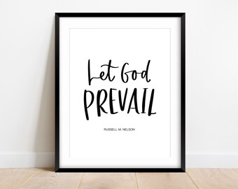 Let God Prevail Printable - Etsy
