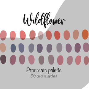 Wildflower Procreate Color Palette/procreate Swatches/digital - Etsy